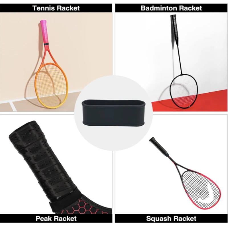 Stretchy Silicone Rubber Ring for Pickleball Paddle Grip