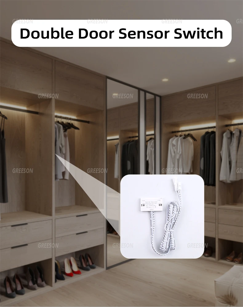 IR Proximity Sensor Double Door Switch for Cabinet Light