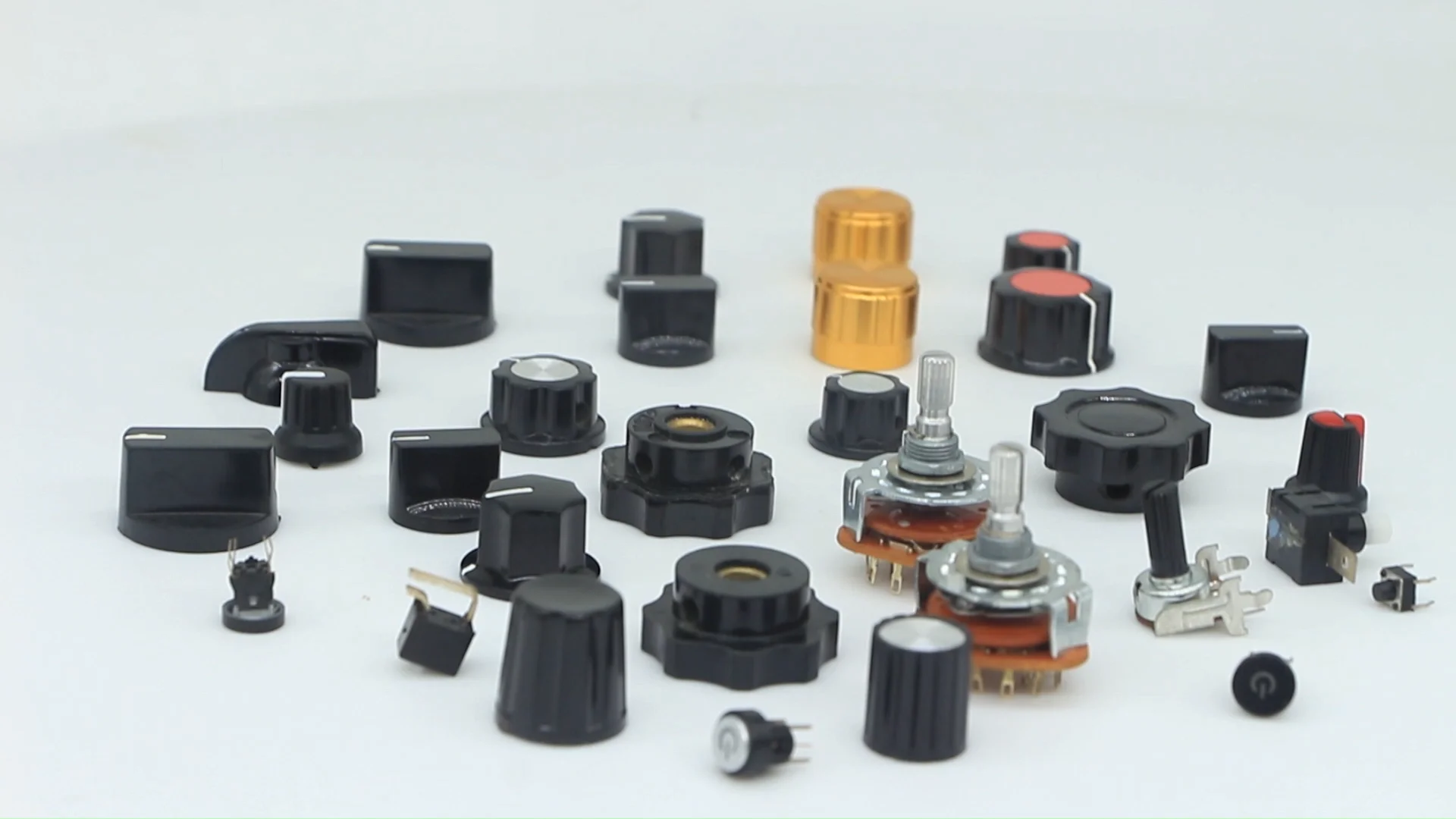 Black Rotary Knob Explosion-proof Board Back Multi Turn Potentiometer ...