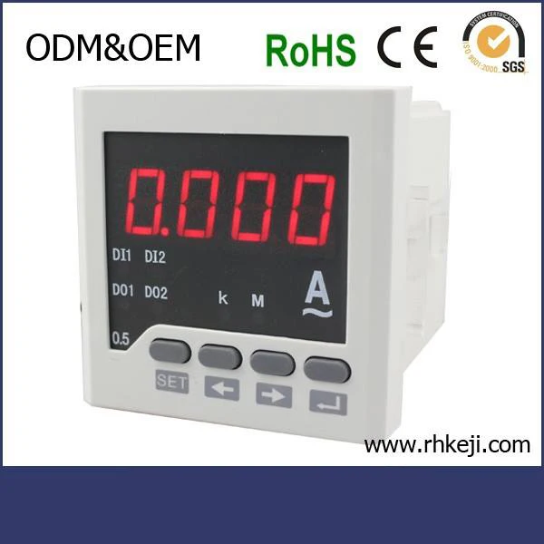 Panel Analog Ammeter Digital Amp Meter Rs485 Single Phase Ac Ammeter ...