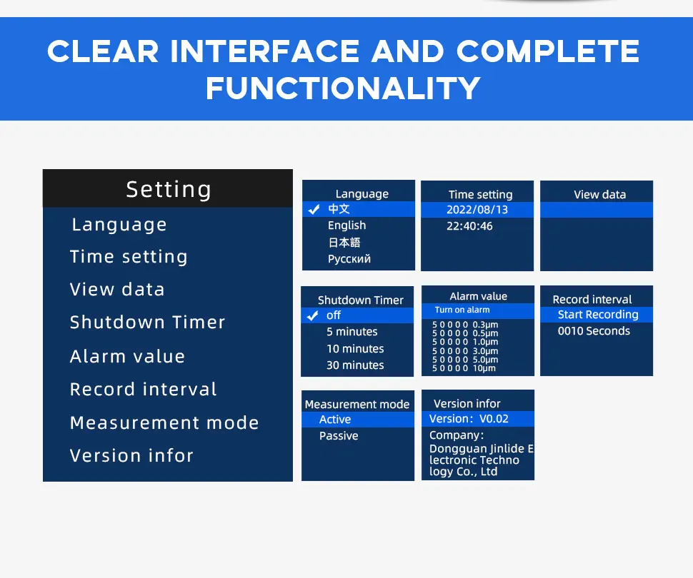 Handheld Laser Airborne Dust Particle Analyzer 6 Channels For Pm 2.5 Pm ...