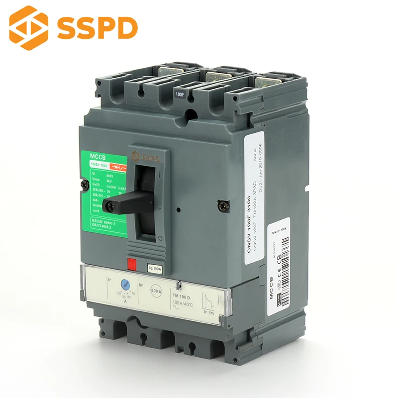 Sspd Mccb High Quality Oem Odm Cnsv 100a 3p Mccb Molded Case Circuit ...