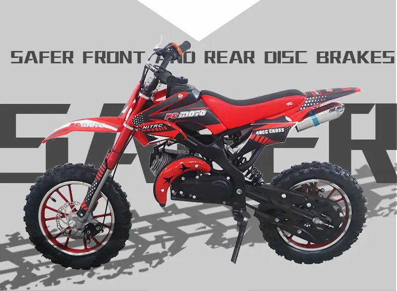 Epa Ce Gasoline Kids Mini 49cc Dirt Bike 2 Stroke Motocross Hand Pull ...