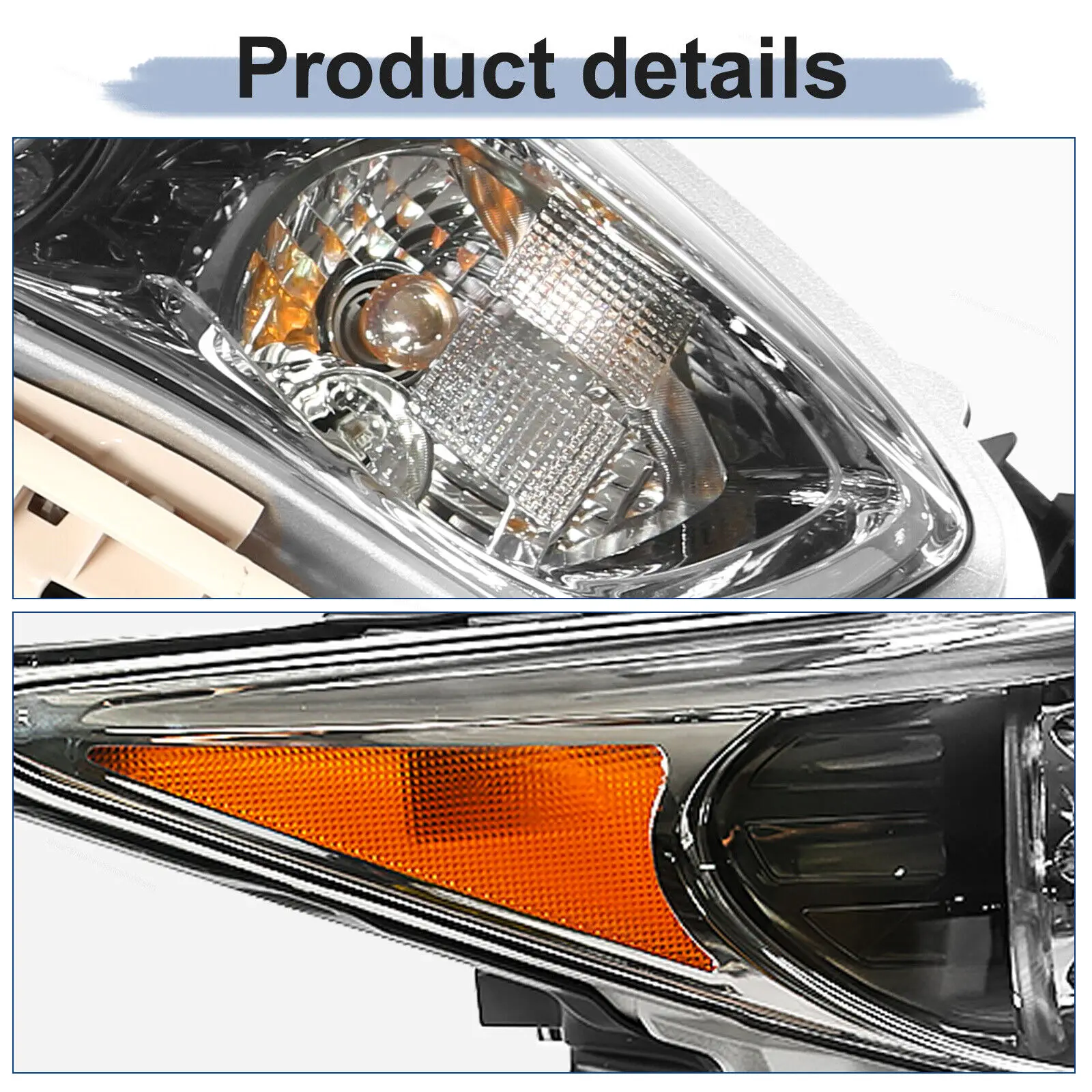 Xenon Hid Headlights Headlamps Assembly Replacement Set Left+right Side ...