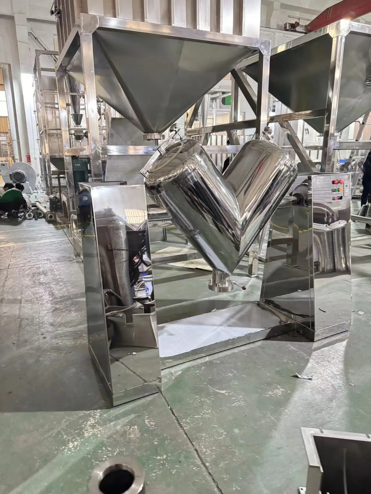 V Type Mixing Machine for Powder Washing Powder - High Efficiency