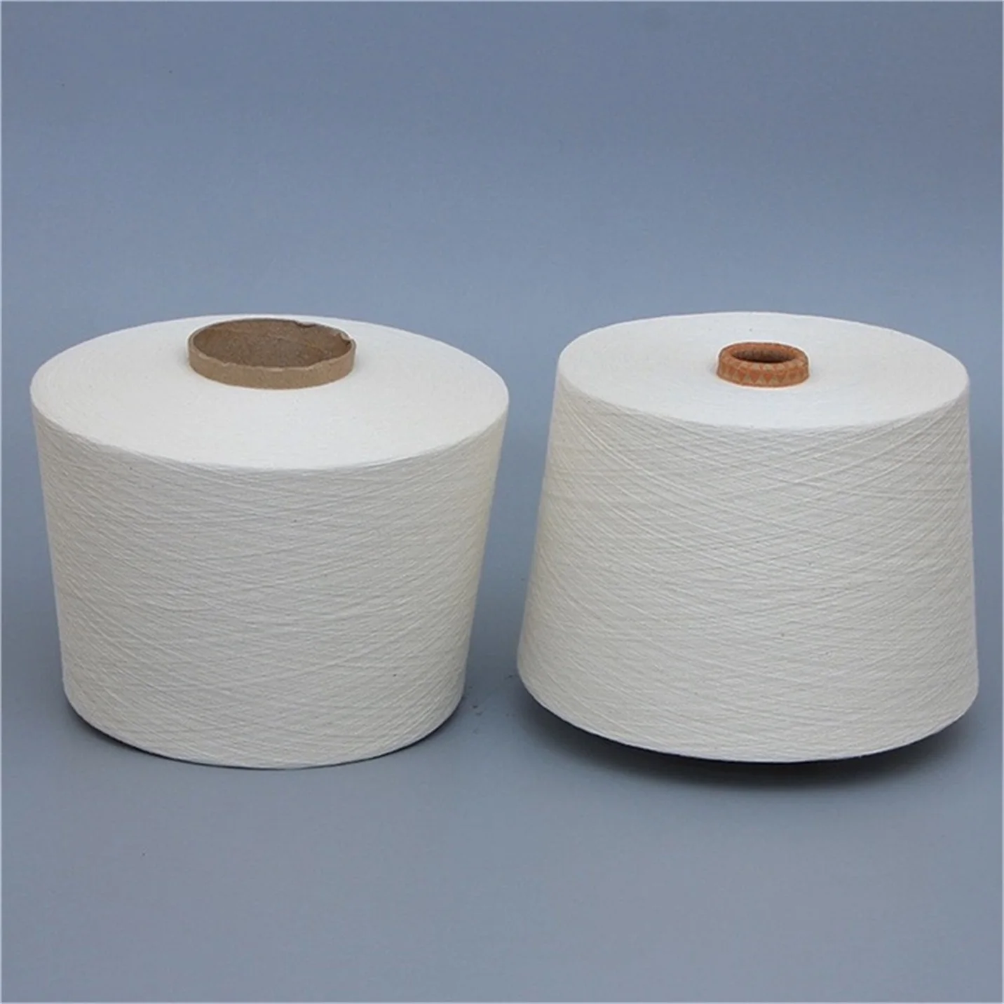 Factory Raw White 30s 100% Cotton Yarn Combed Cotton Polyester Blended ...
