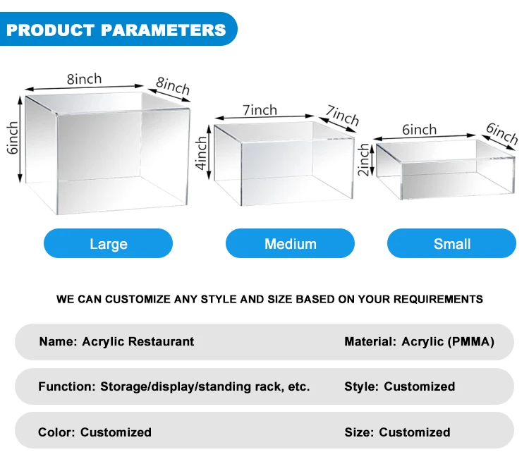 Custom Transparent Acrylic Boxes - Eco-Friendly Storage