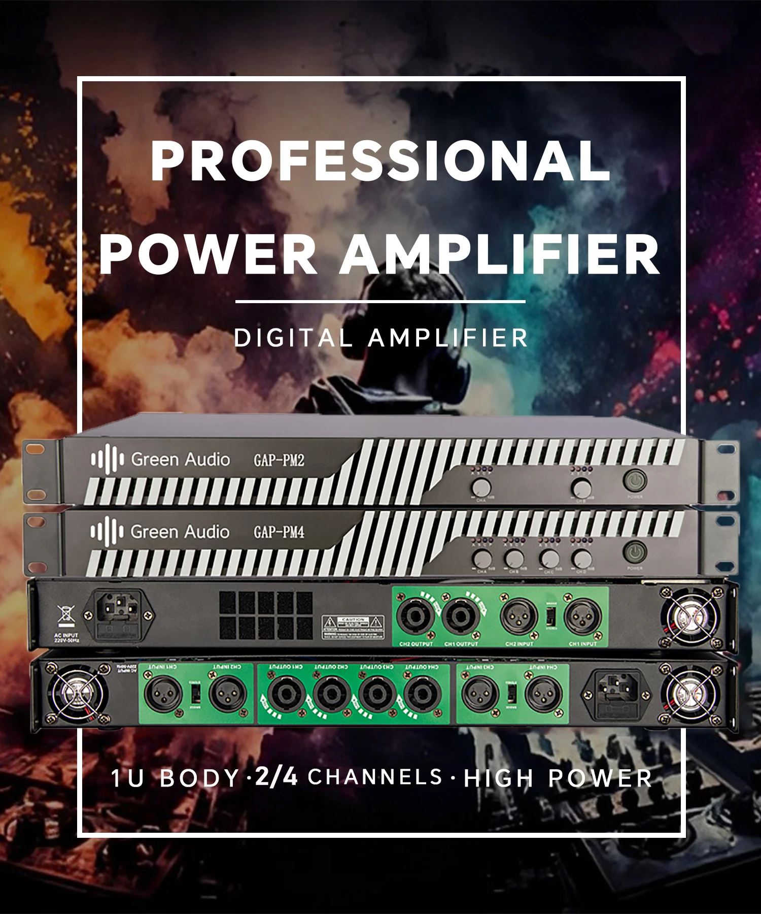 GAP-PM2 Amplifiers - 2 Channel Professional Digital Solutions