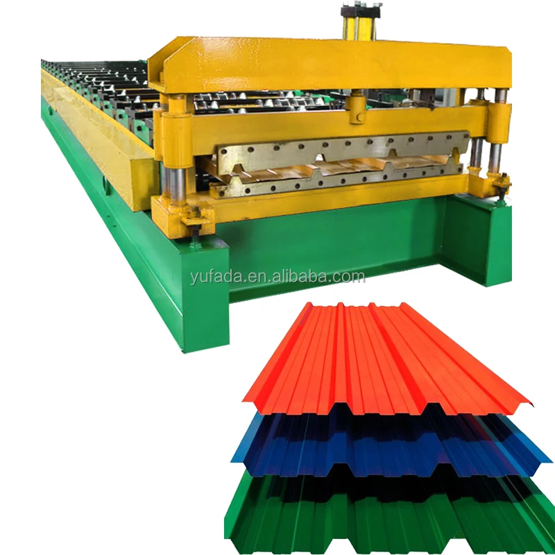 Máquina de paneles galvanizados Calaminon Aluzinc TR4 para techos