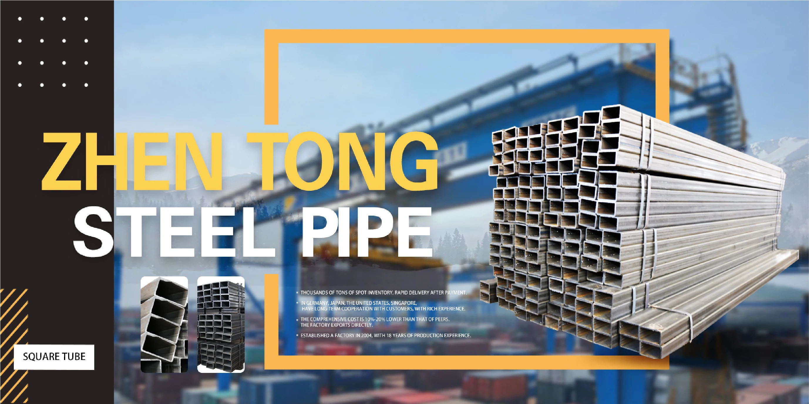 Q235 Ss400 Rhs Shs Rectangular Hollow Sections Mild Steel Square Tube ...