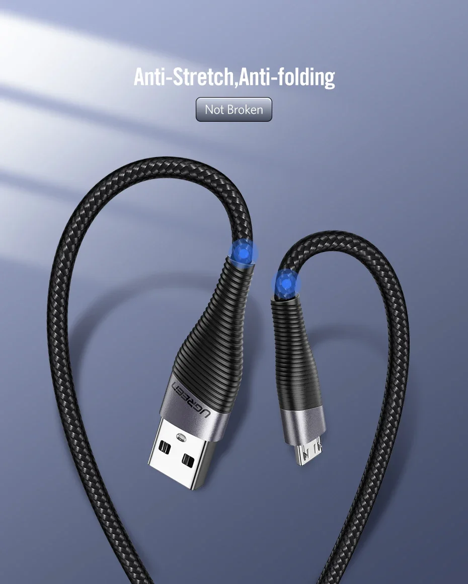 Ugreen Fast Charge Micro Usb Cable For Xiaomi Redmi Note 5 Pro 4 ...