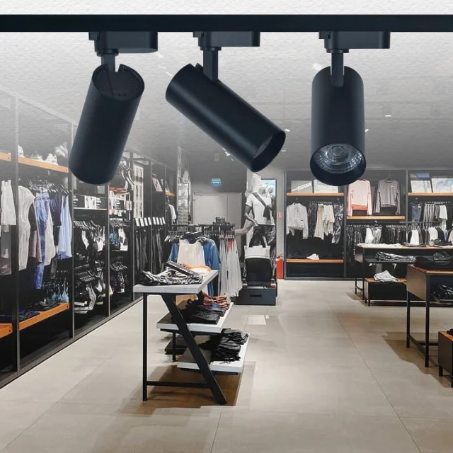 RONSE LED COB Indoor Track Light Power & CCT Addjutable Aluminum Single ...