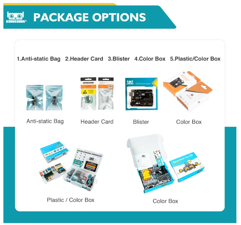 KUONGSHUN MEGA 2560 Arduino Starter Kit with LCD1602 & Sensor