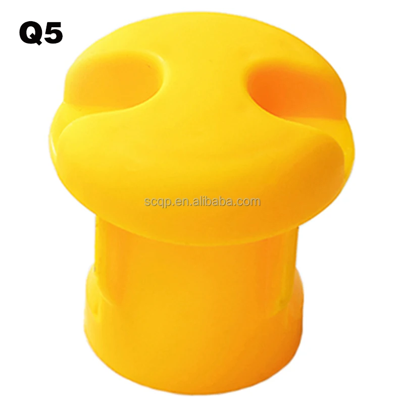 Q5 Premium Plastic Rebar Safety Caps Tube Screw On Rebar Stakes Feet ...