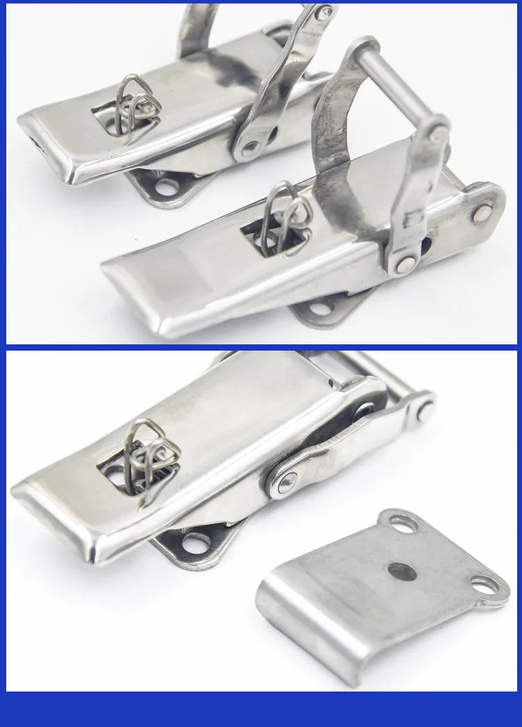 Stainless Steel Adjustable Toggle Clamp Flush Pull Latches Lock Toggle ...