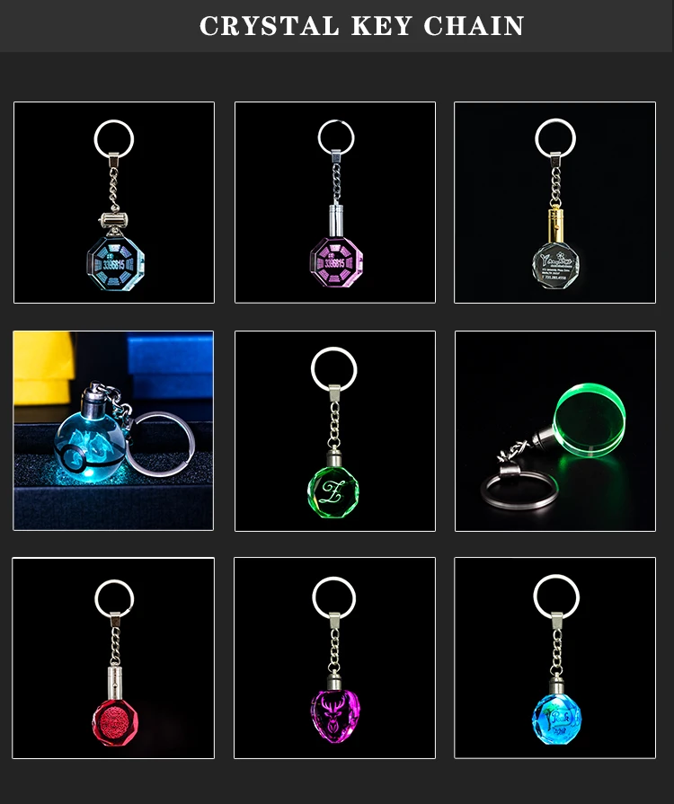 30mm Cheap Wholesale Crystal Pokeball Keychains With Led Light 3d Laser ...