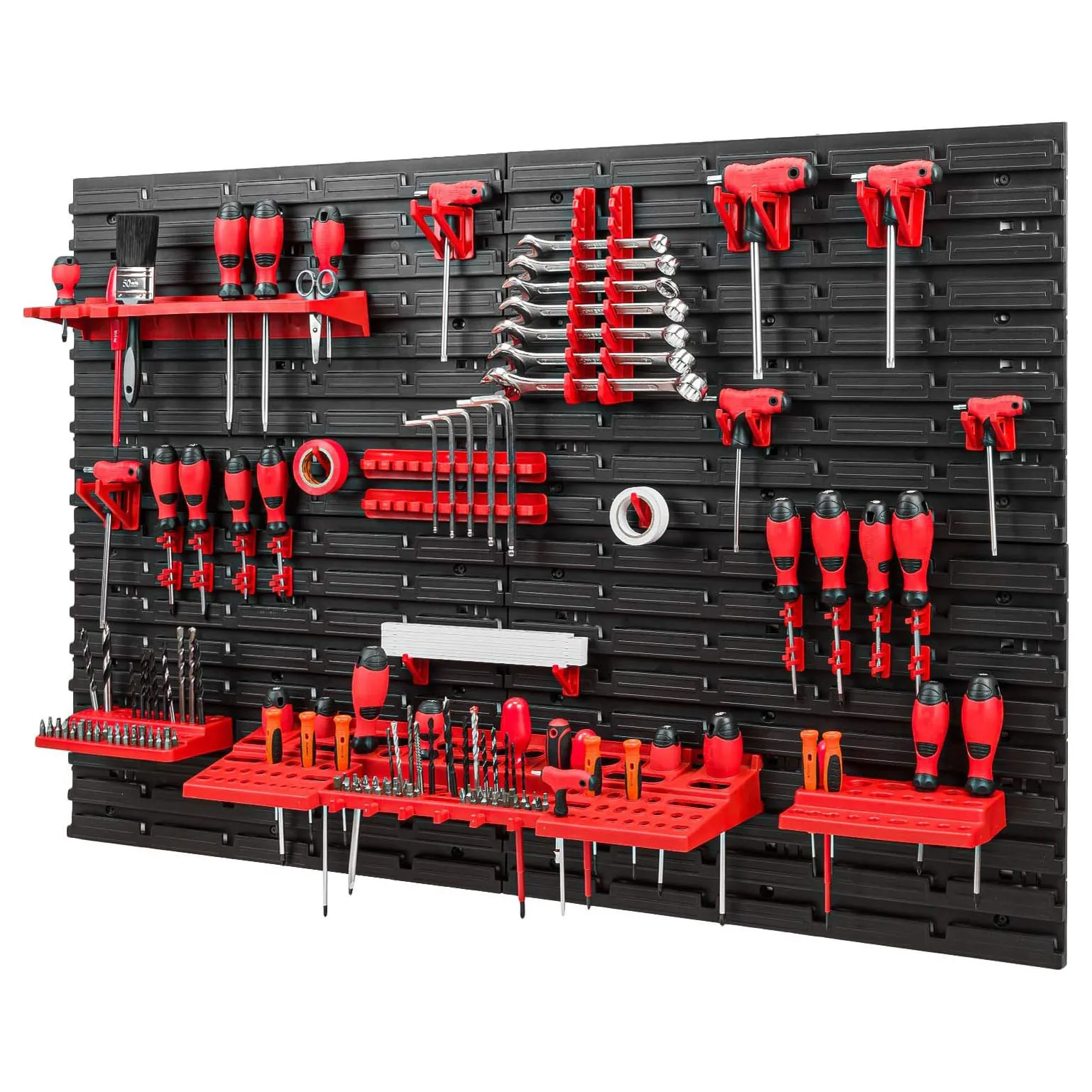 38 Pcs Workshop Shelving Storage System Tool Organizer