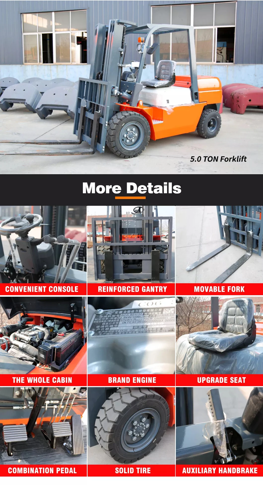 Shanding 4 Wheel Forklift Electric Fork Lift Mini 1.5 Ton 2 Ton 2.5ton ...