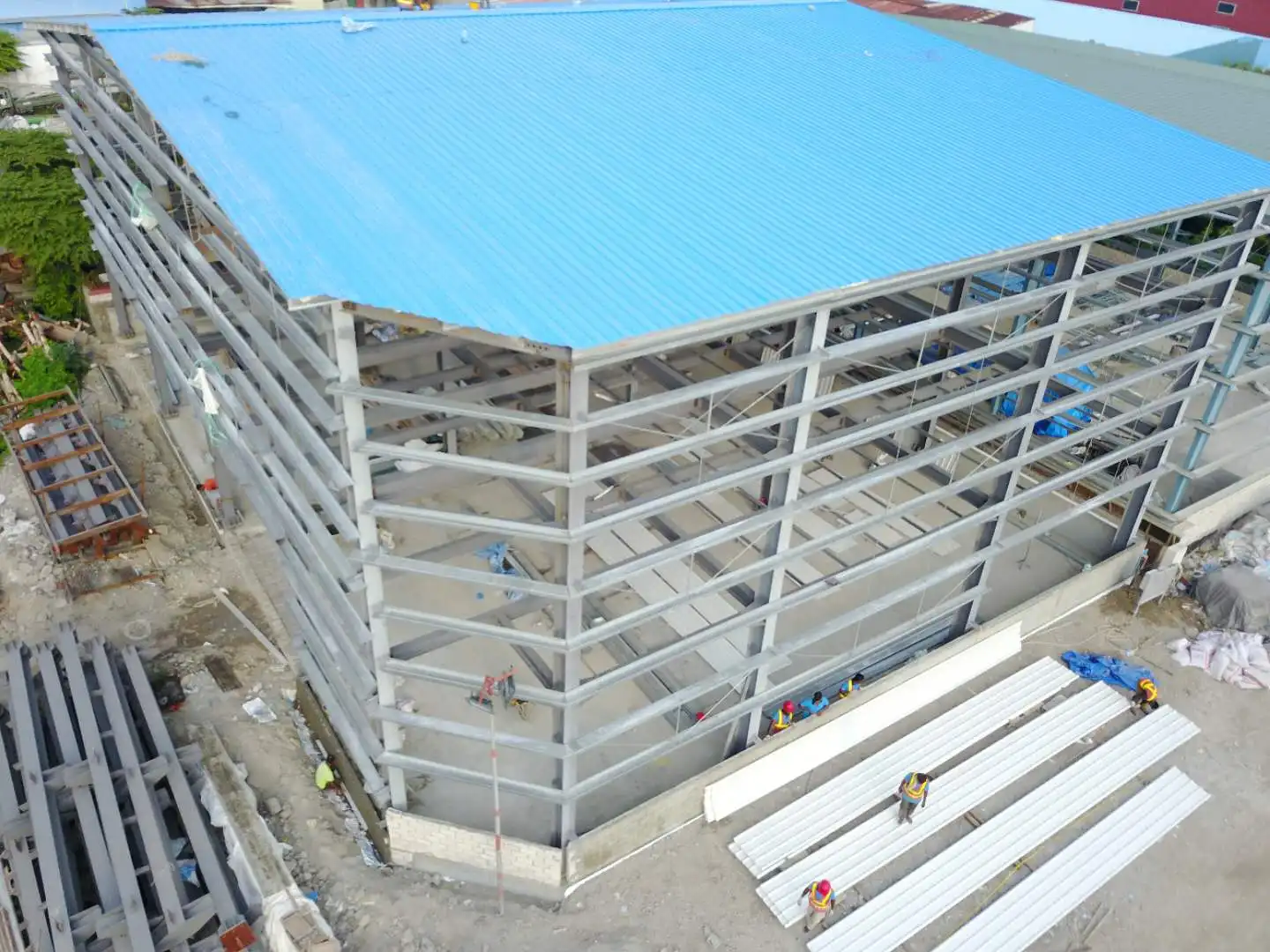 Prefabricated Workshop Building - Cold Storage & Steel Frame