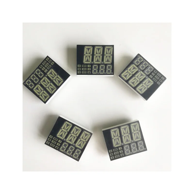 Custom 6 Digit 7 Segment Alphanumeric Led Clock Display White - Buy 6 ...