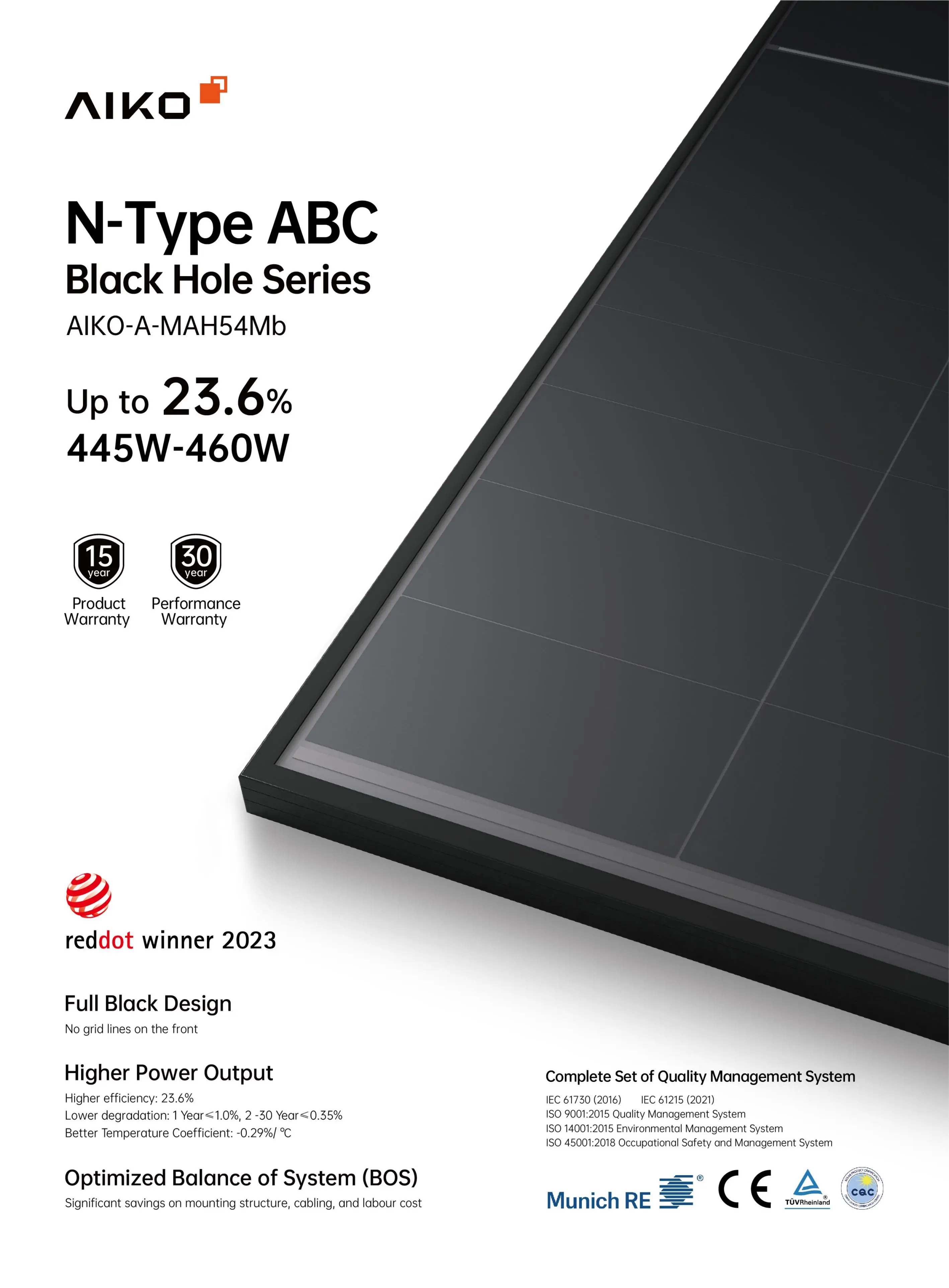 Aiko Solar N-Type ABC Panels - High Efficiency & Durability