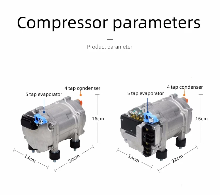 24V Car Air Conditioning Compressor - DC Variable Frequency 12V Unit ...