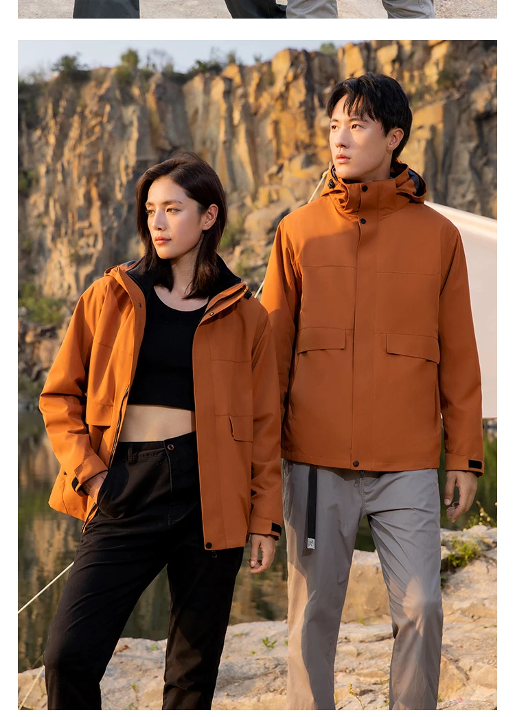 2 in 1 Waterproof High-Density Mink Fleece Lining Winter Clothing ...