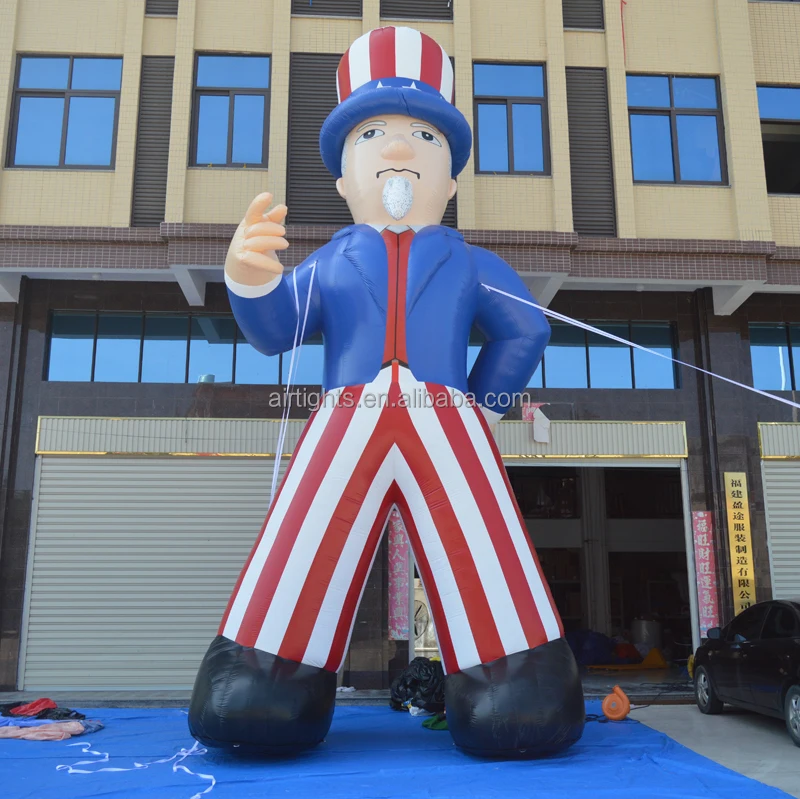 20ft High Giant Patriotic Balloon Inflatable Uncle Sam Balloon For Usa ...