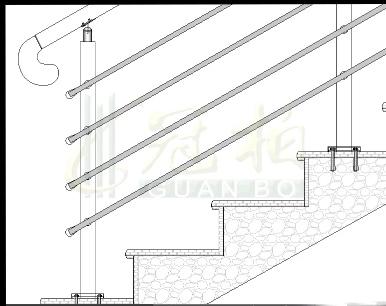 Stainless Steel Tensioner Cable Railing Systems Rod Bar Railing Round ...
