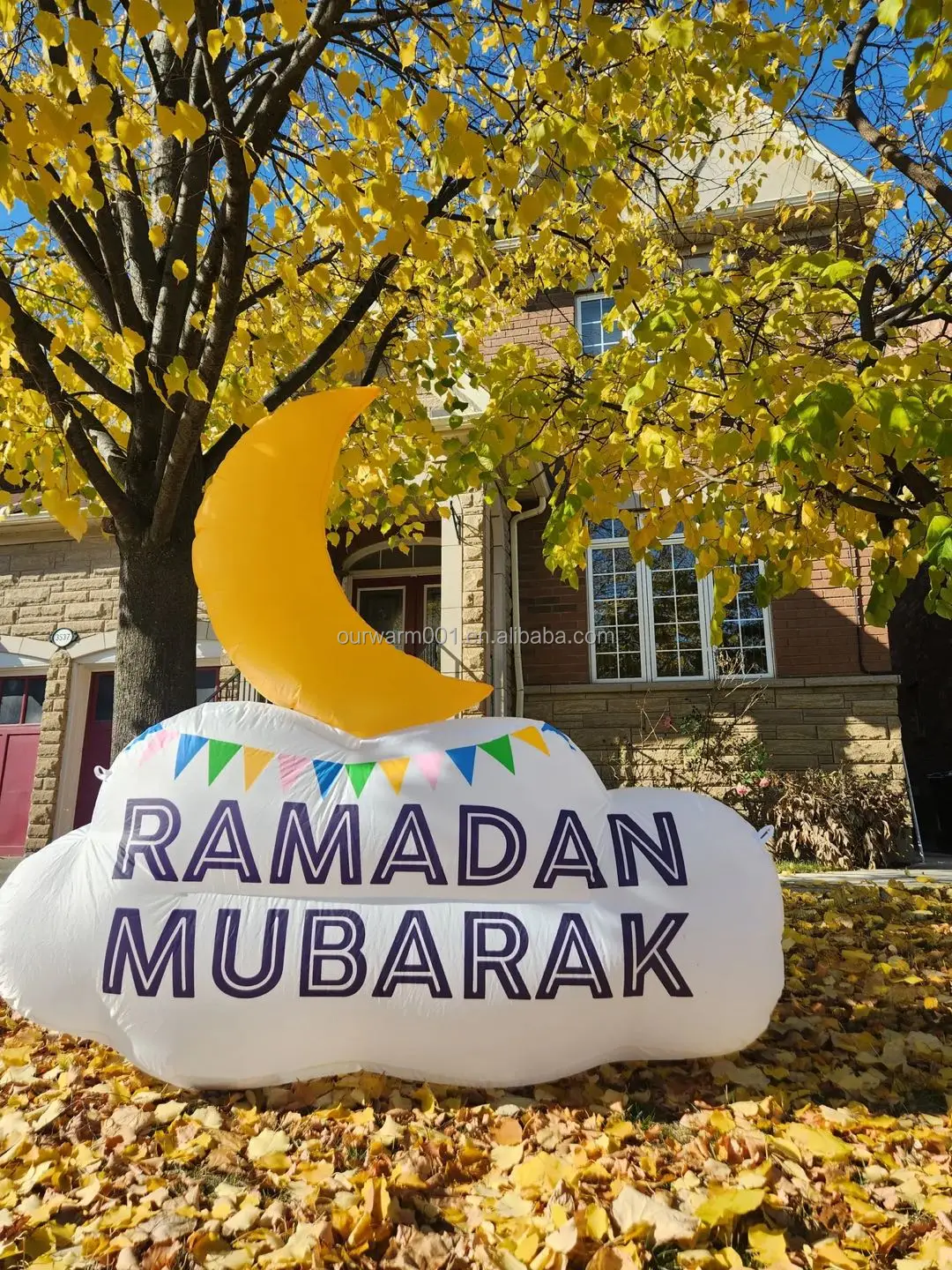 Ourwarm Islam Crescent Moon Cloud Ramadan Inflatable Decoration Eid ...