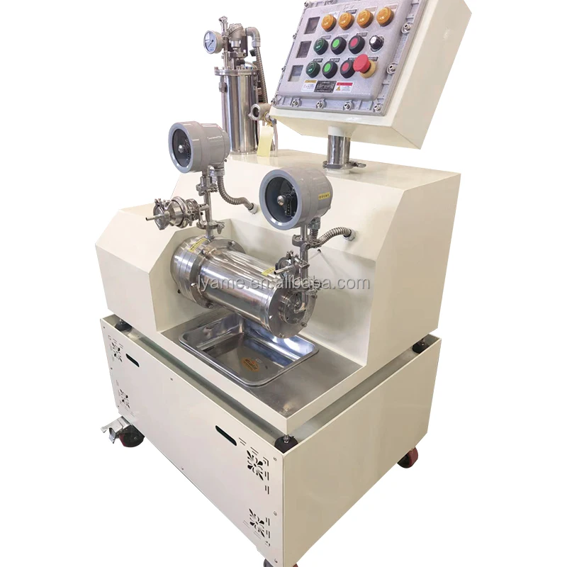 Laboratory Horizontal Bead Milling Machine For Battery Materials ...