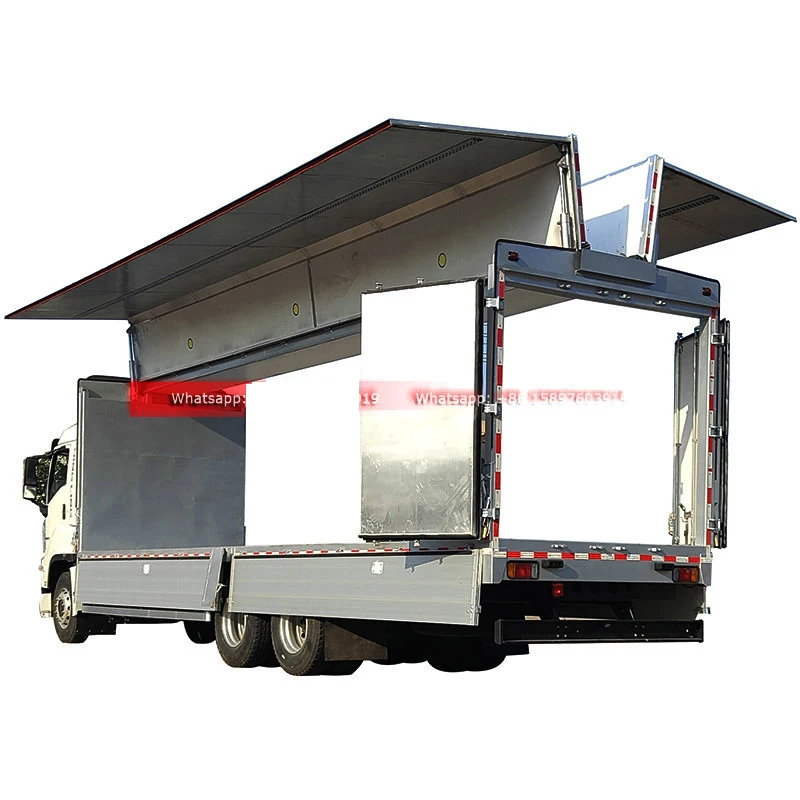 10 Wheels Isuzu Giga Wing Van Truck For Good Transportation 7.6 Meters ...