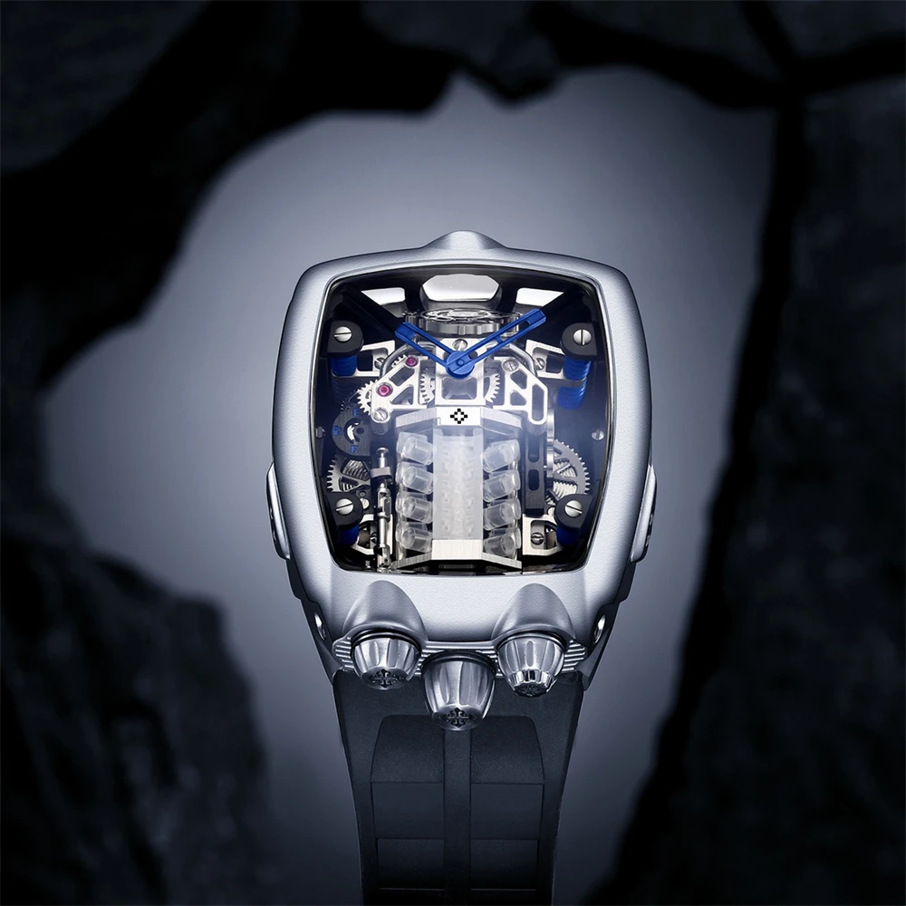 New Design carving Custom Watches Automatic Mechanical Watch Mens ...