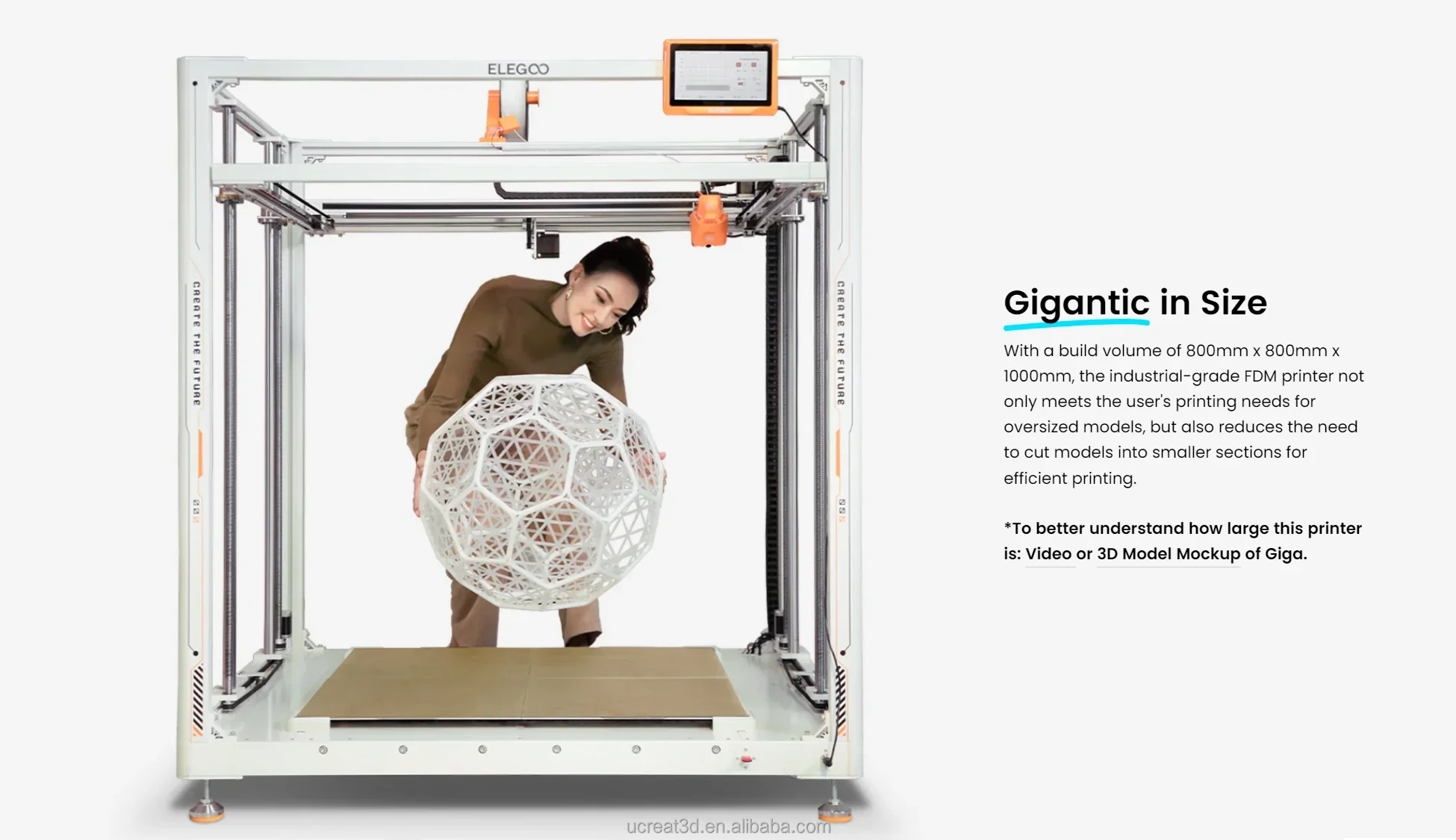Elegoo Orangestorm Giga - High Speed FDM 3D Printer