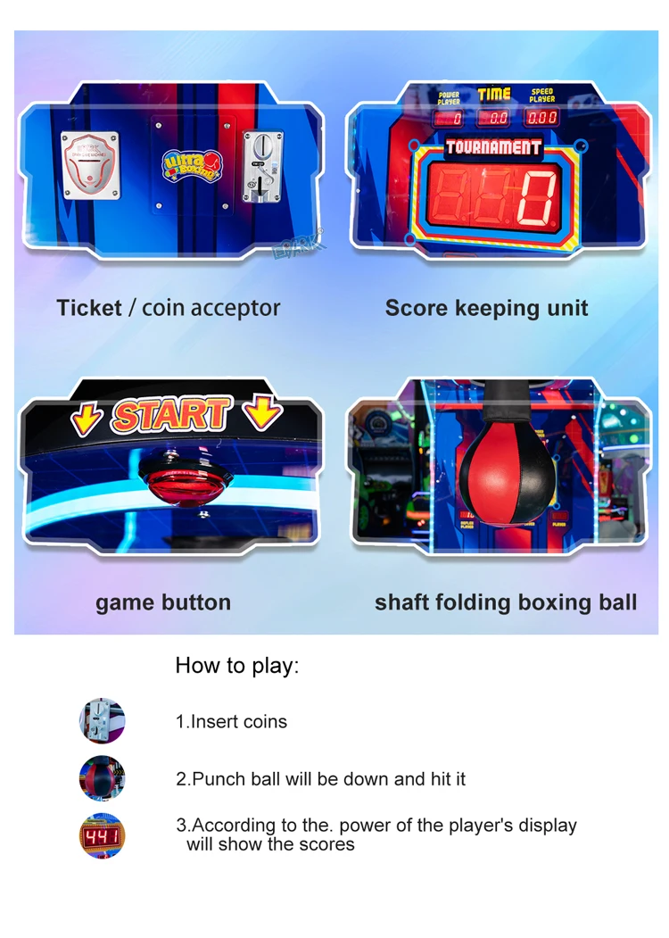 Customized Boxing Hitting Game Machine - EPARK EP-SP040
