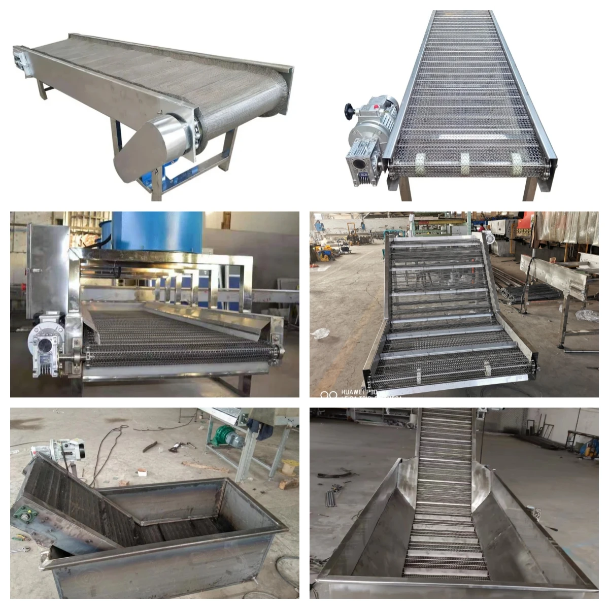Stainless Steel Chain Lift Conveyor for Washing Machine