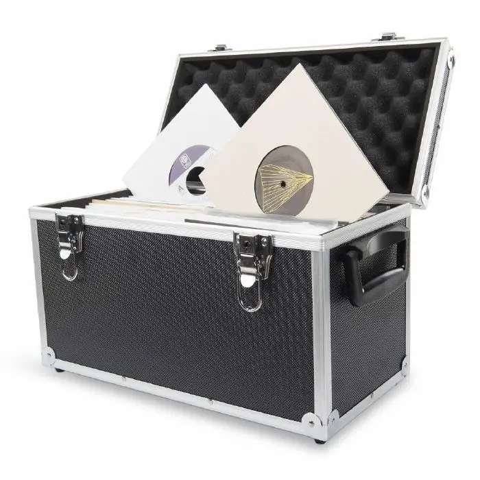 Large Capacity Flight Case Aluminum Carrying Case 7'' 10'' 12'' Vinyl ...