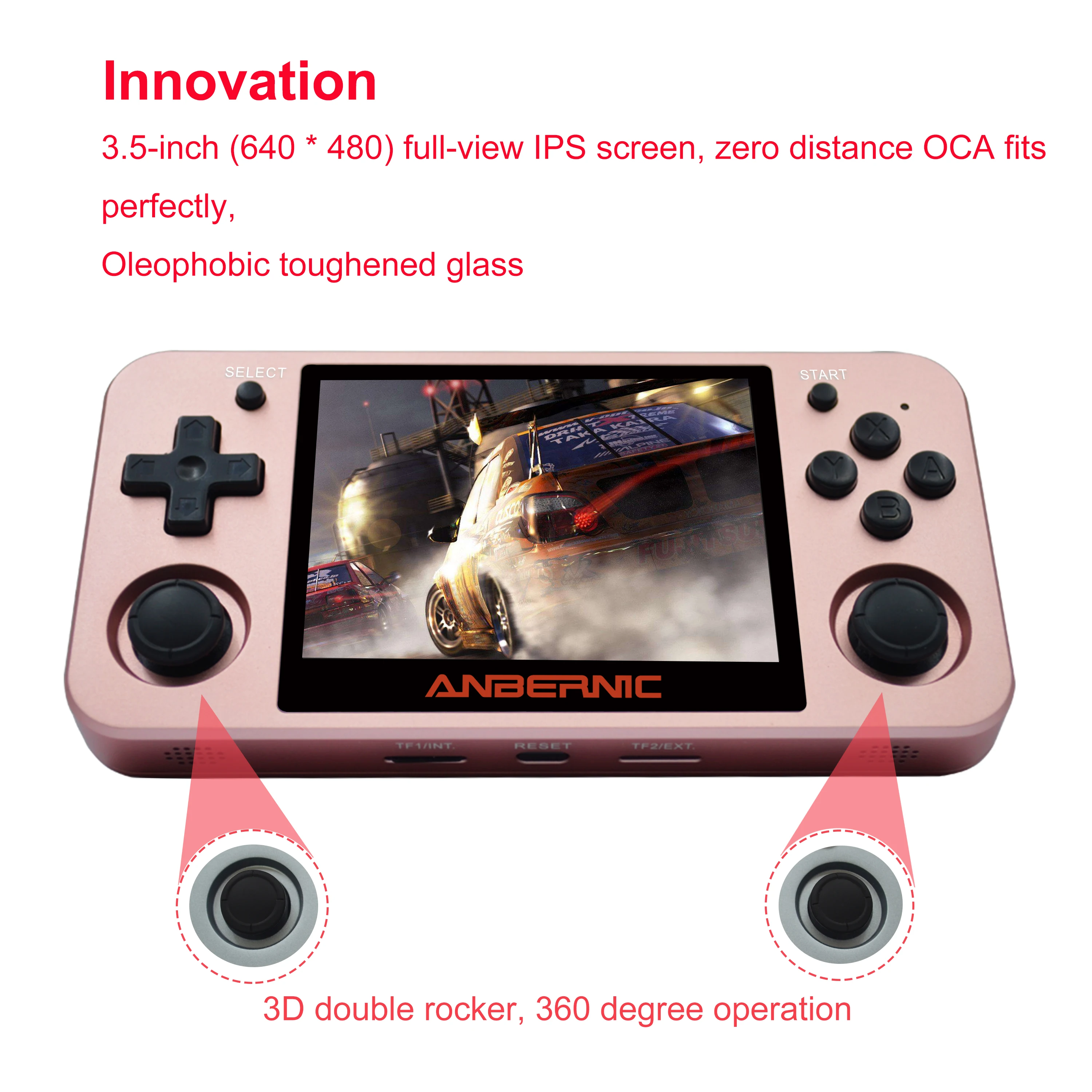 Retro Game Console Rg350m Video Game Player Upgrade 64bit Handheld Game ...