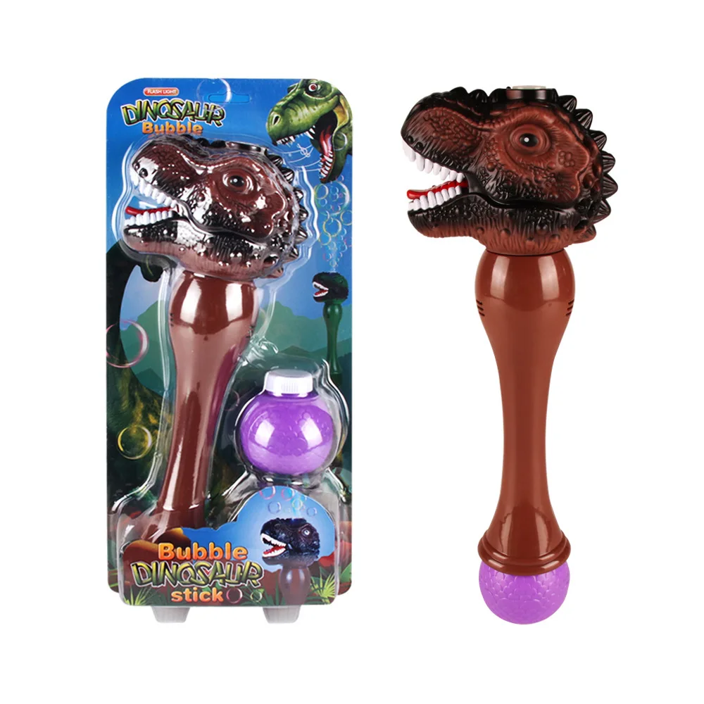 Light Up T-rex Bubble Blower Wand Dinosaur Bubble Wand - Buy T-rex ...