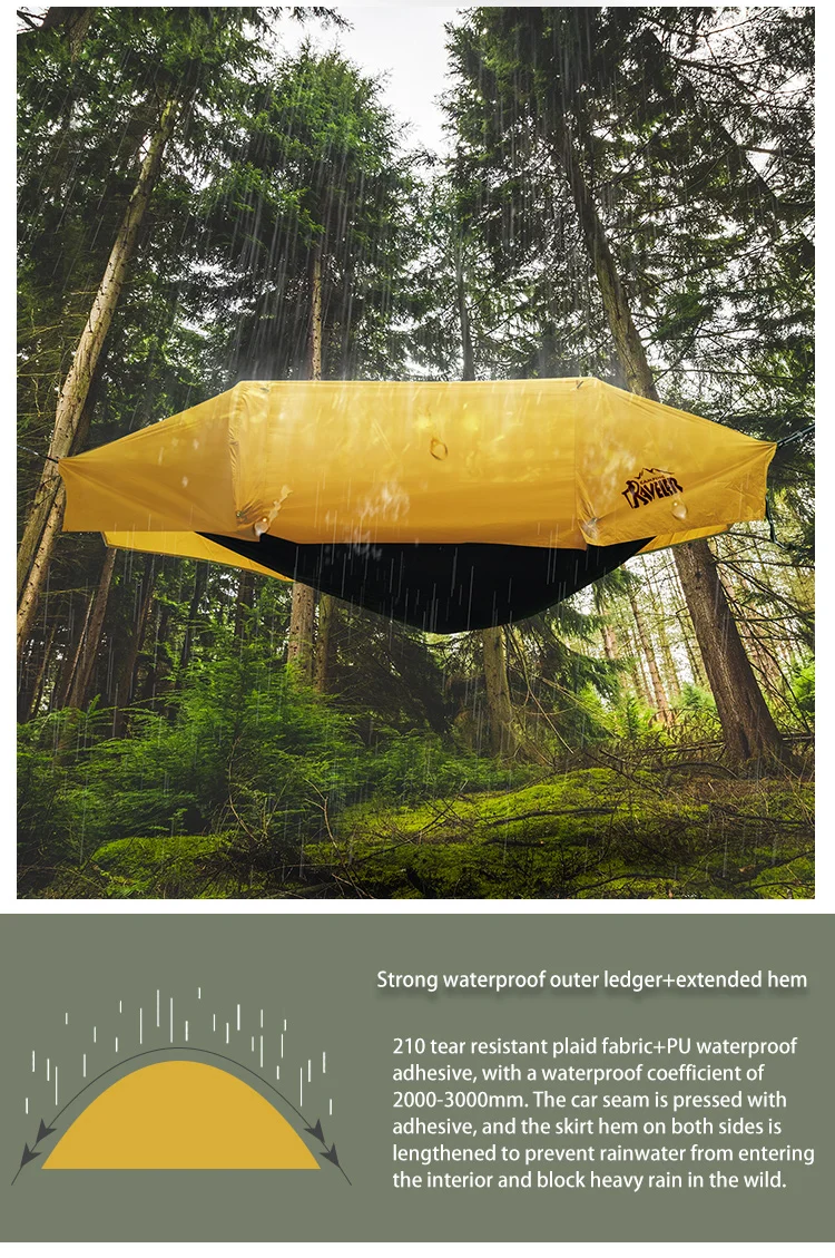 Customized Compact Lightweight Portable Tree Tent Camping Hammock ...