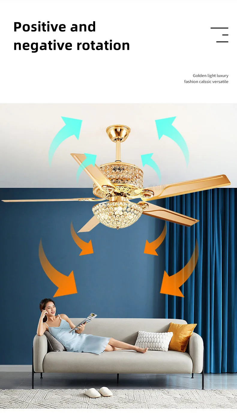 Simple Modern 60x60 Ceiling Fan Lamp Luxurious Ceiling Fans, Dc Motor ...