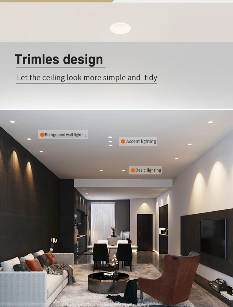 TOSEO Customized Ceiling Light - 7 Watt LED GU10 Downlight