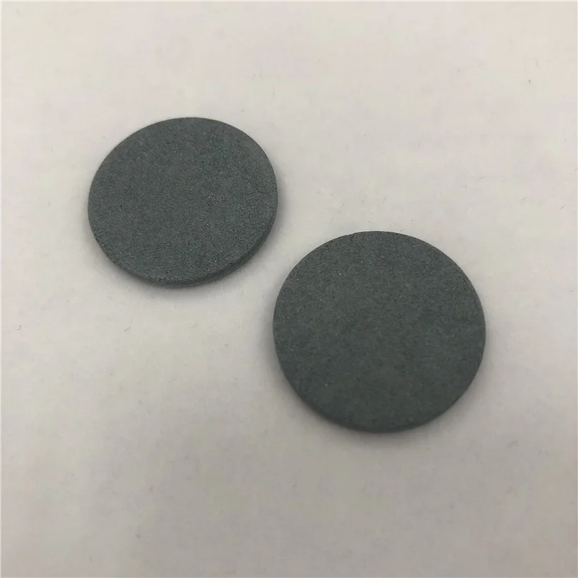 Customized Porosity Black SIC Porous Ceramic Filter Disc