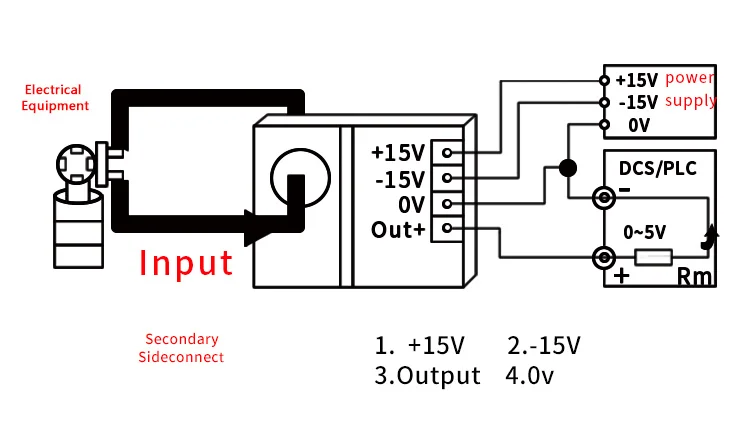 0-1500A Hall Sensor Current Sensor AC/DC Current Transducer Hall Effect ...