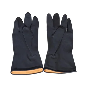 Impa Code 190121 190122 Black Natural Rubber Gloves Short Long 300mm ...