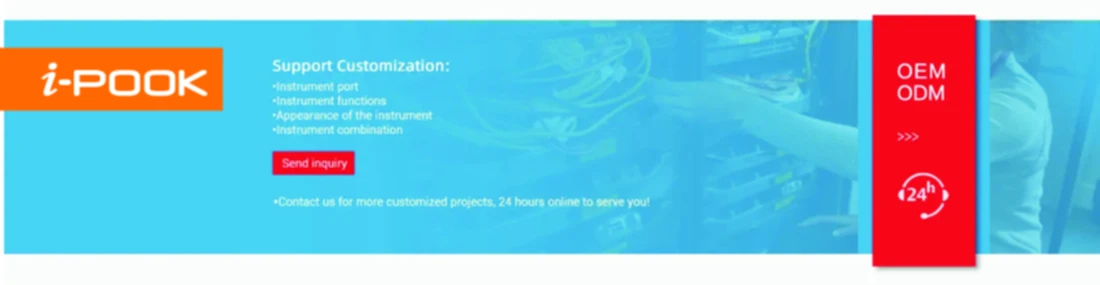 I-pook Pk653c+ Factory Direct 2 In 1 Network Cable Length Tester Wire ...