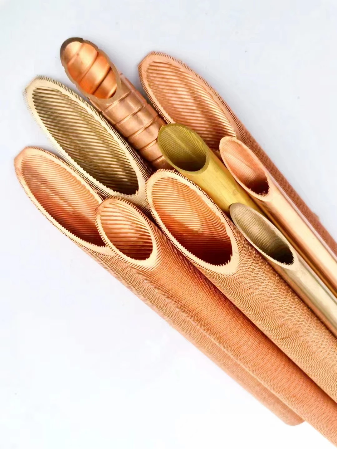 Spiral Finned Tube Evaporator Copper Quality New Laser Welded Spiral ...