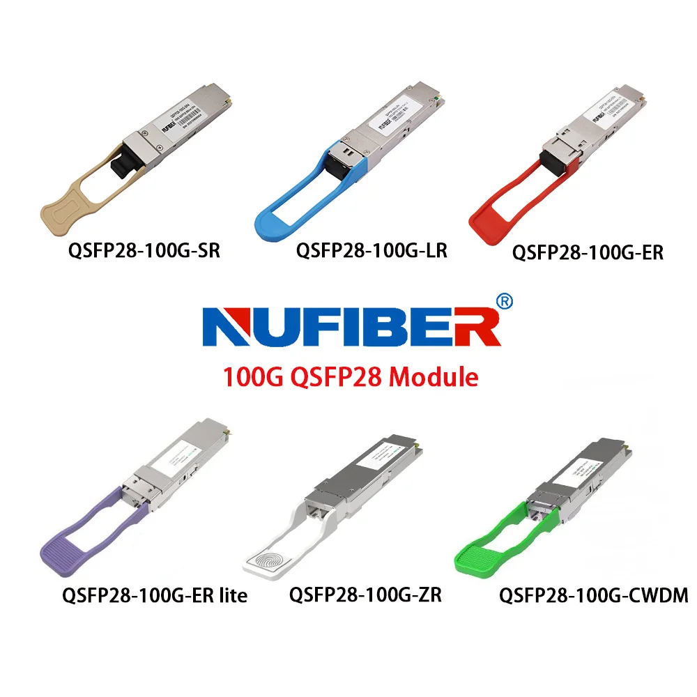 100G QSFP28 Transceiver 100GB Ethernet LC Single-mode 100GBASE-LR4 Mini ...