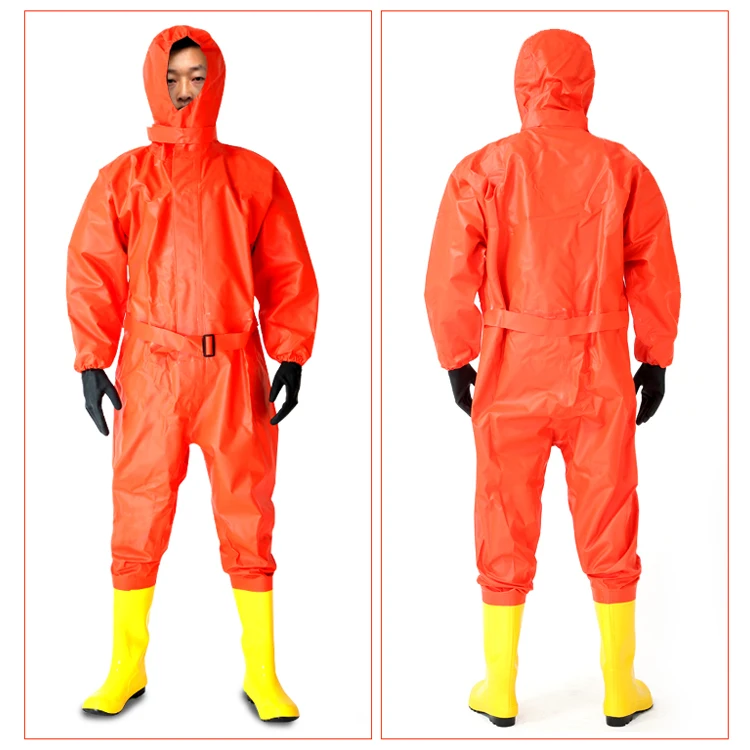 Light Type Acid Resistant Fireman Chemical Protective Suit - Buy ...