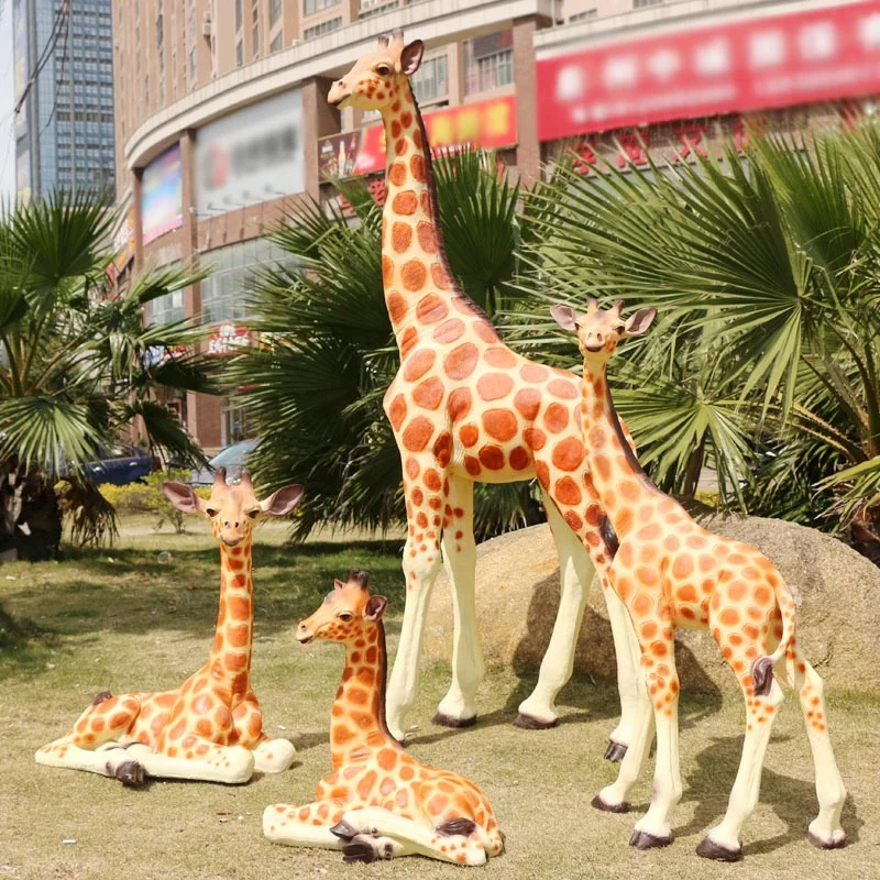 Life-Size Customized Resin Giraffe Statue for Events & Gifts